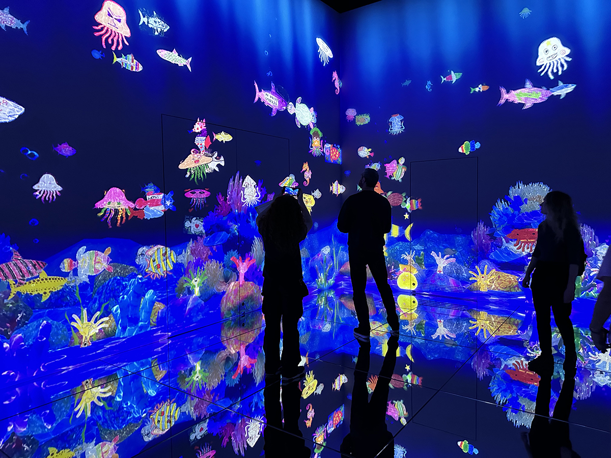 How to make your own sea creature swim through TeamLab Borderless ...